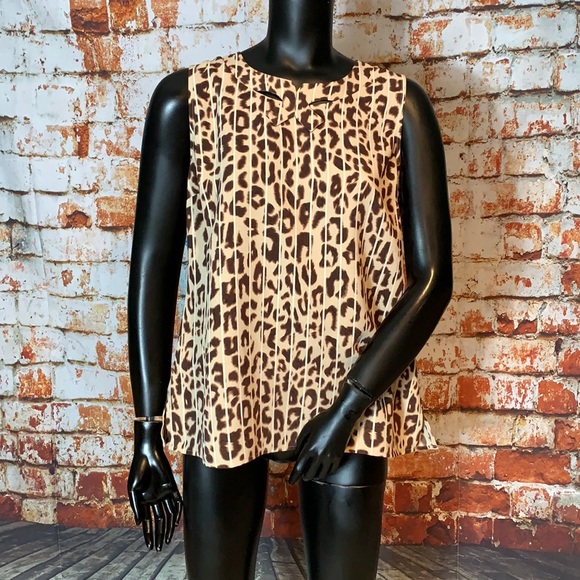 CAbi | Tops | Cabi Ginger Leopard Print Cutout Blouse | Poshmark